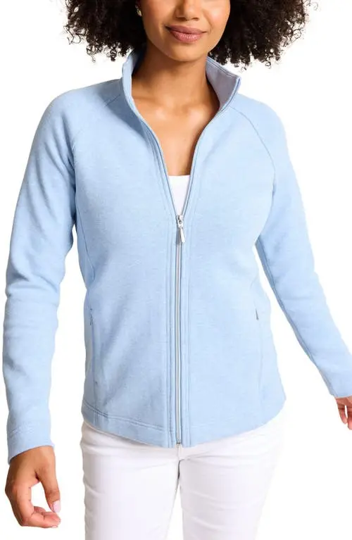 Tommy Bahama Aruba Zip Jacket - Light Sky Heather