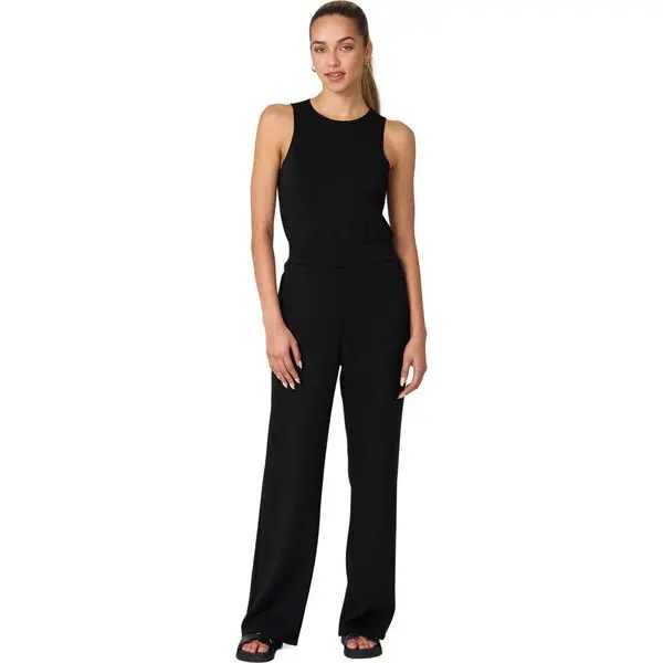 REBODY Flared Tank Jumpsuit - Black