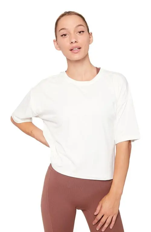 REBODY Cozy Boxy Short Sleeve Tee - Bone