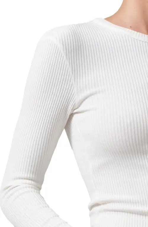 Citizens Of Humanity Faena Crop Crewneck Ribbed Top