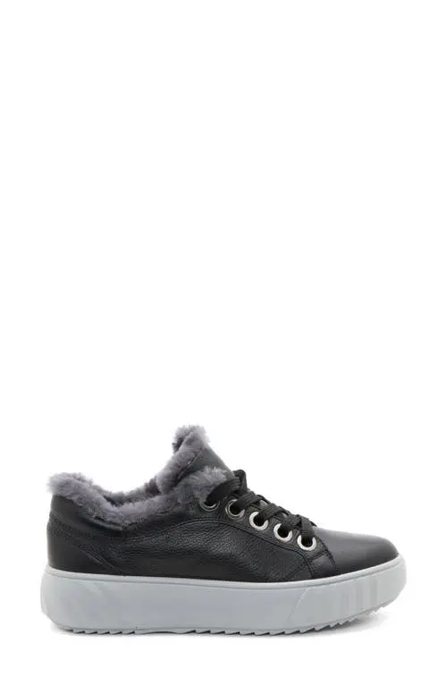 ARA Mikky Genuine Shearling Sneakers - Black