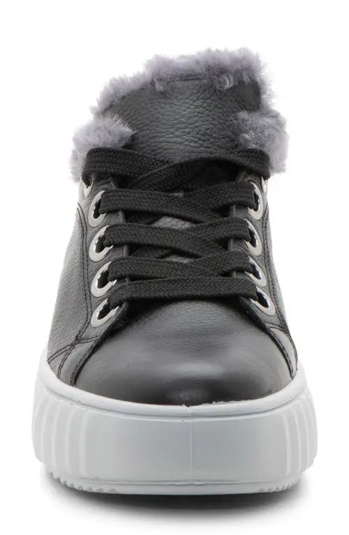 ARA Mikky Genuine Shearling Sneakers - Black