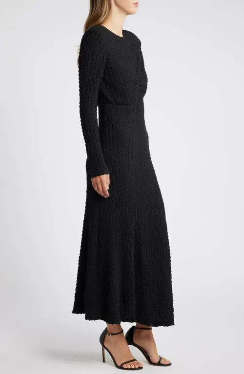 QUINCY MAE Textured Midi Dress