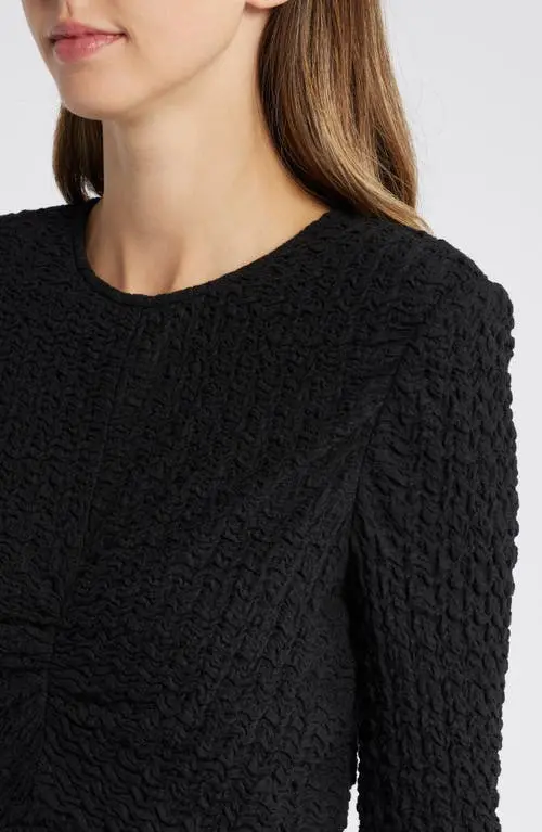 QUINCY MAE Textured Midi Dress