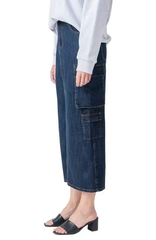 GREY LAB Denim Cargo Maxi Skirt