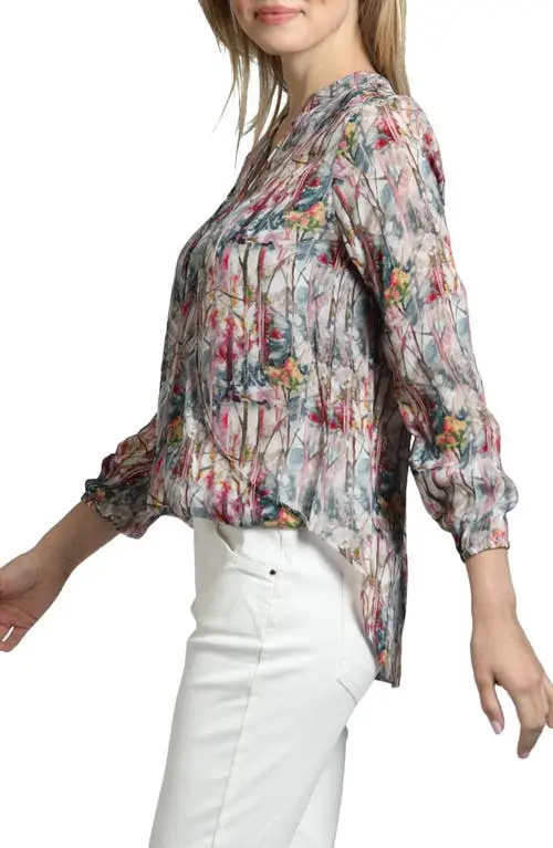 APNY Printed Blouse - Beige Multi