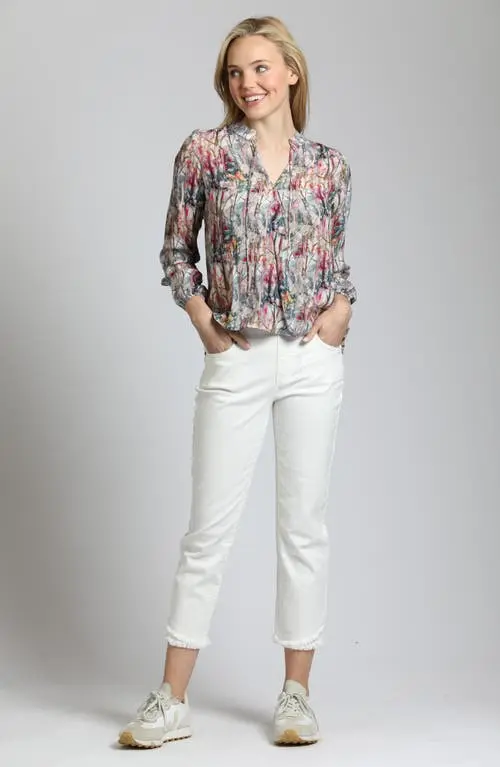 APNY Printed Blouse - Beige Multi