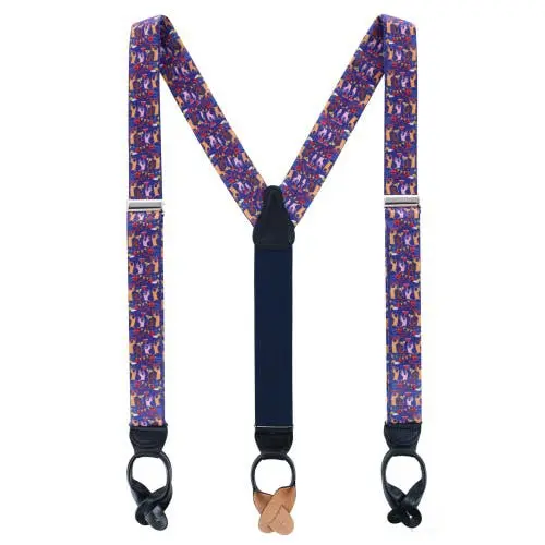 Trafalgar Toast The Night Away Silk Suspenders