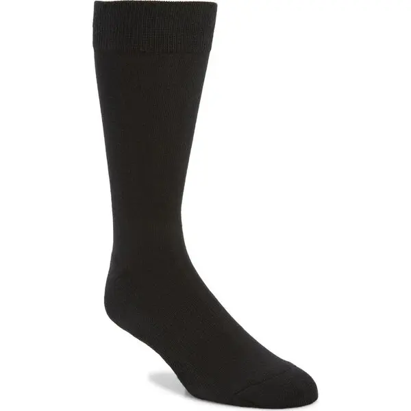 Nordstrom Cushion Foot Crew Socks - Black