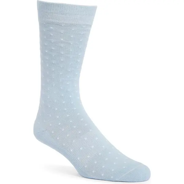Nordstrom Cushion Foot Crew Socks - Blue Celestial Dot