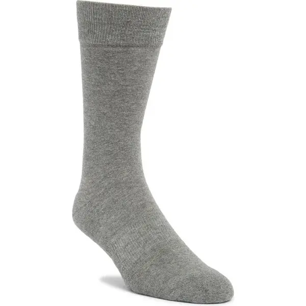 Nordstrom Cushion Foot Crew Socks - Medium Grey Heather