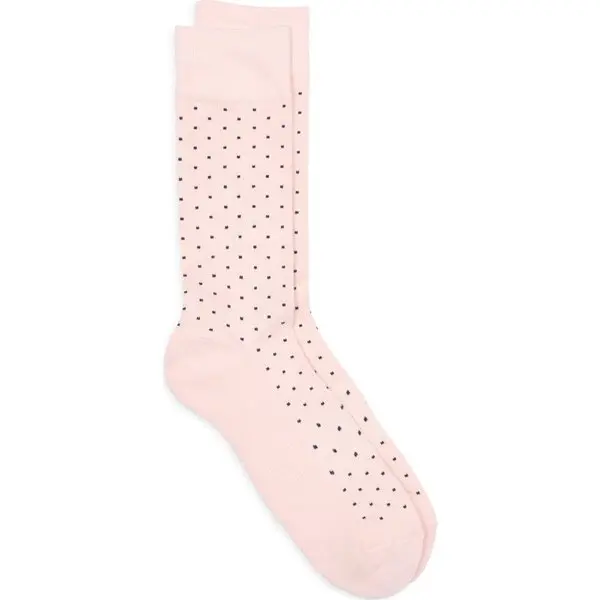 Nordstrom Cushion Foot Crew Socks - Pink Dot