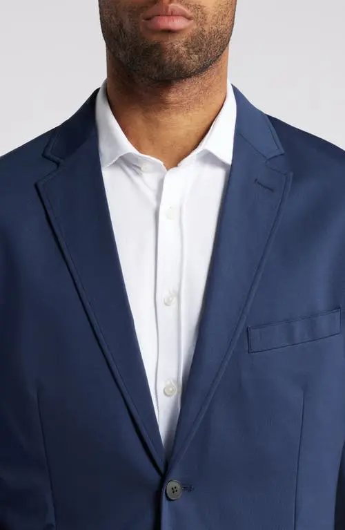 Johnston & Murphy Xc Flex® Solid Knit Sport Coat - Navy