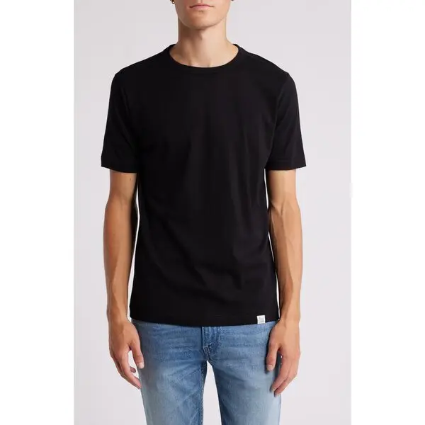 MERZ B. SCHWANEN Pimatee01 Organic Cotton Tee - Deep Black