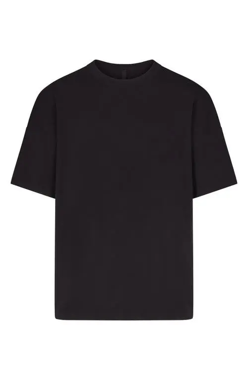 SKIMS Oversize Stretch Crewneck T-shirt - Obsidian