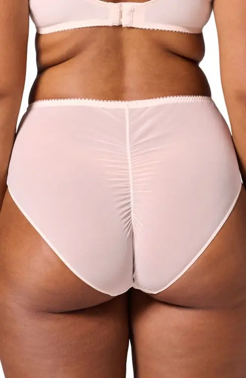 Simone Perele Intrigue Floral Embroidered Briefs - Sakura Pink