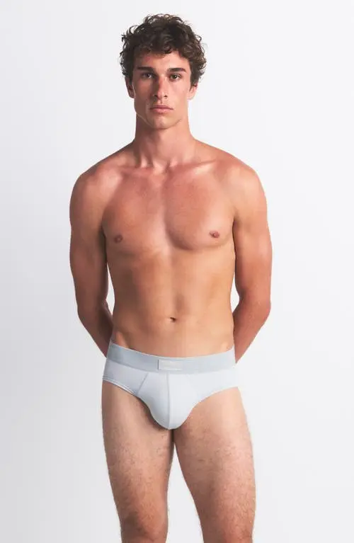SKIMS 3-pack Cotton & Modal Blend Briefs - Blue Black Multi