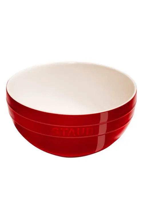 STAUB 2-piece Ceramic Nested Mixing Bowl Set - Cherry