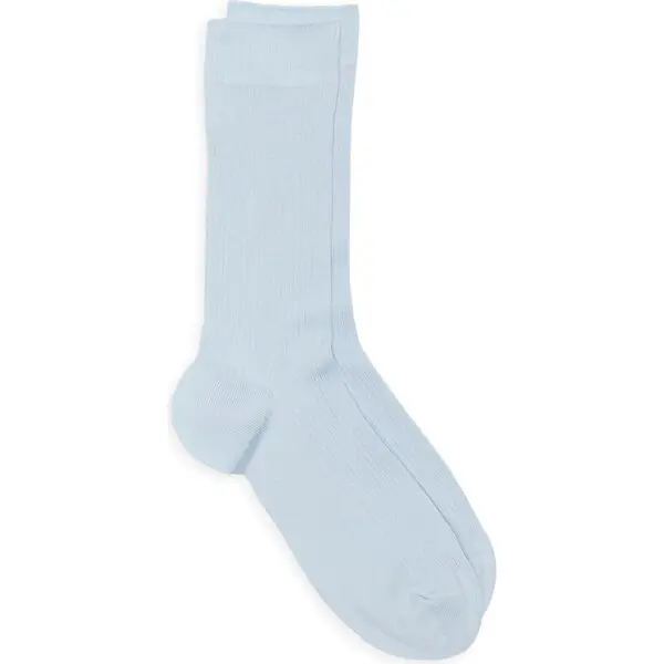 Nordstrom Ribbed Crew Socks - Blue Celestial