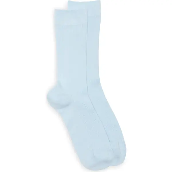 Nordstrom Ribbed Crew Socks - Blue Diamond