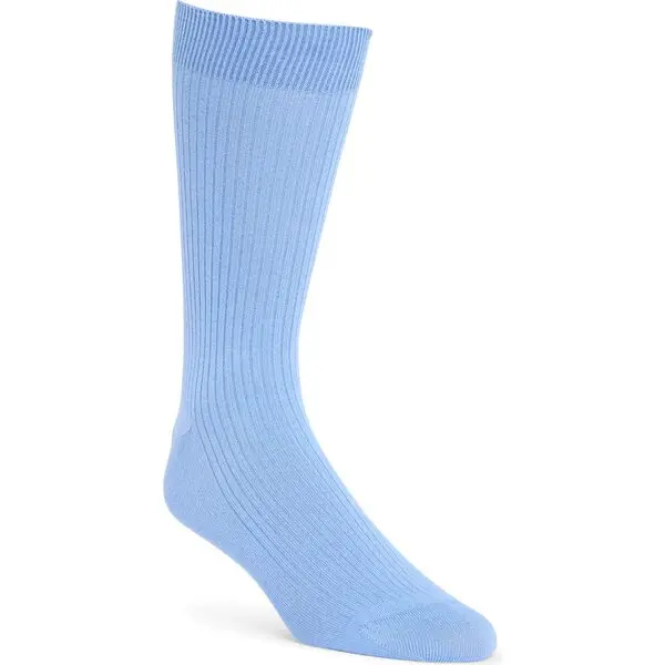 Nordstrom Ribbed Crew Socks - Blue Vista