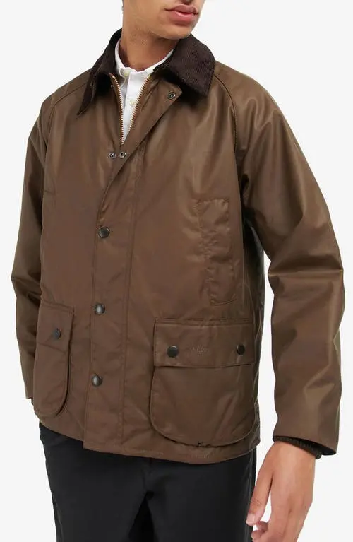 Barbour Bedale Water Resistant Waxed Cotton Jacket - Bark