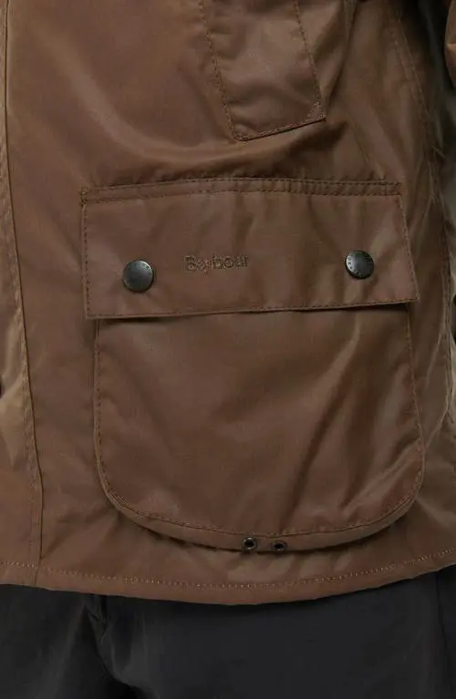 Barbour Bedale Water Resistant Waxed Cotton Jacket - Bark