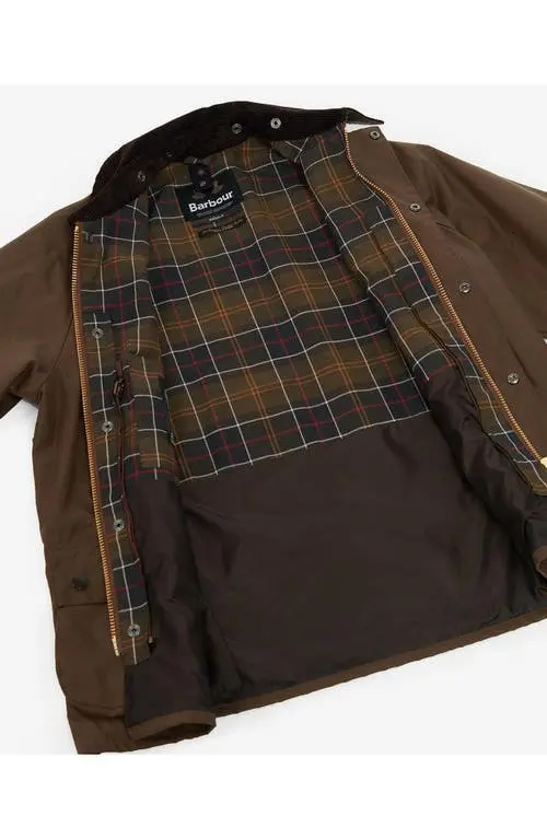Barbour Bedale Water Resistant Waxed Cotton Jacket - Bark