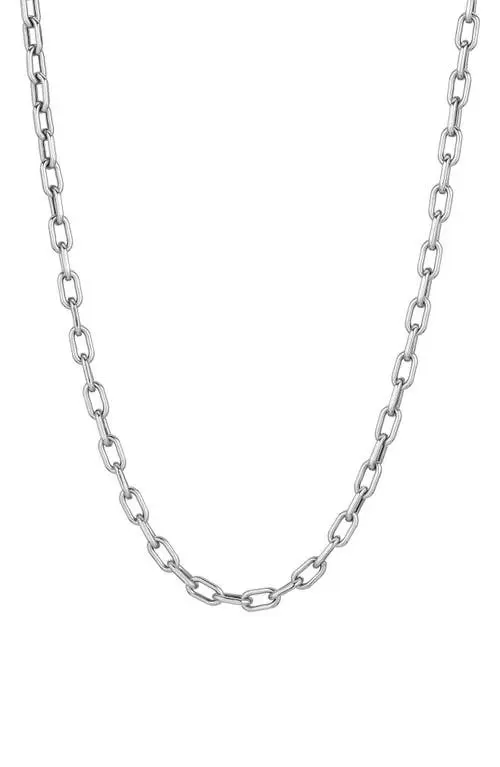 Adina Reyter Italian Chain Link Necklace - Silver