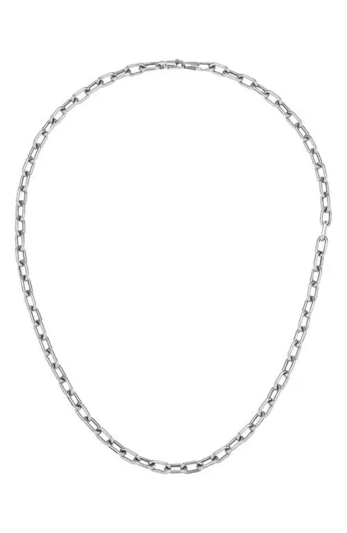 Adina Reyter Italian Chain Link Necklace - Silver