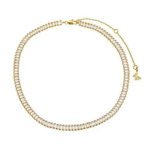 BY ADINA EDEN Cz Baguette Tennis Choker