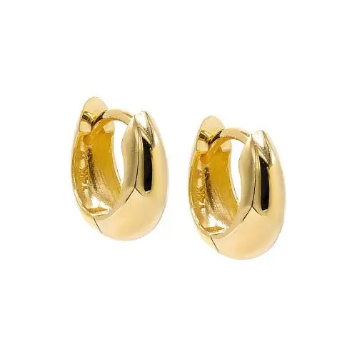 BY ADINA EDEN Solid Mini Bubble Huggie Earring 14k