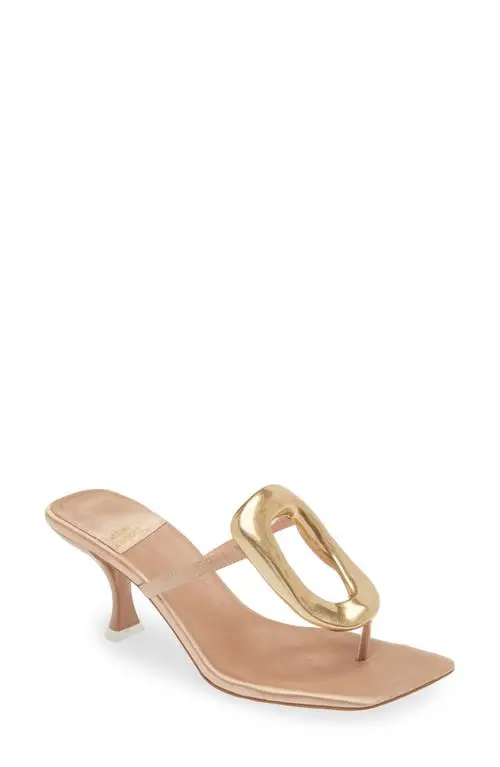 Jeffrey Campbell Linq Up Sandal - Natural Satin Gold