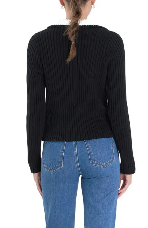English Factory Colorblock Ribbed Polo