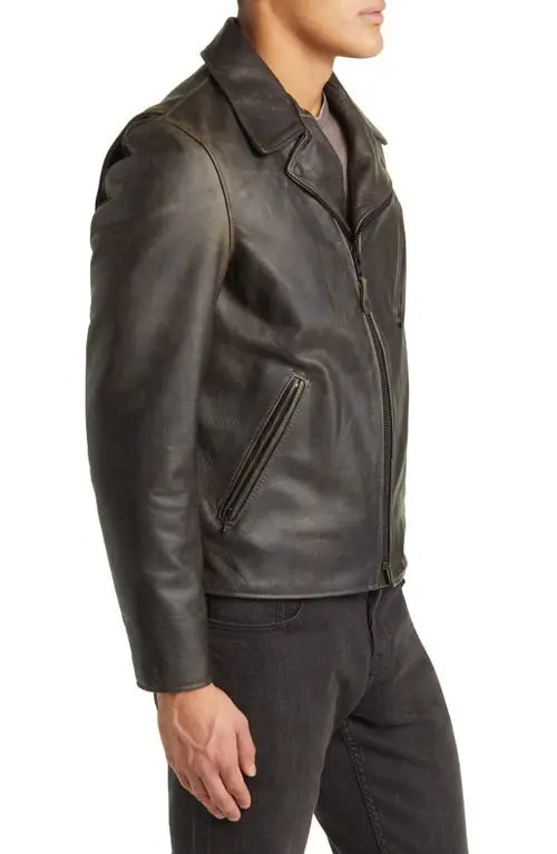 SCHOTT Cowhide Leather Moto Jacket