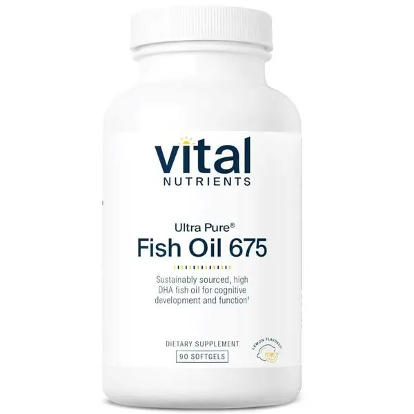 VITAL NUTRIENTS Ultra Pure Fish Oil 675 High Omega-3 Dha 90 Softgels - One-color