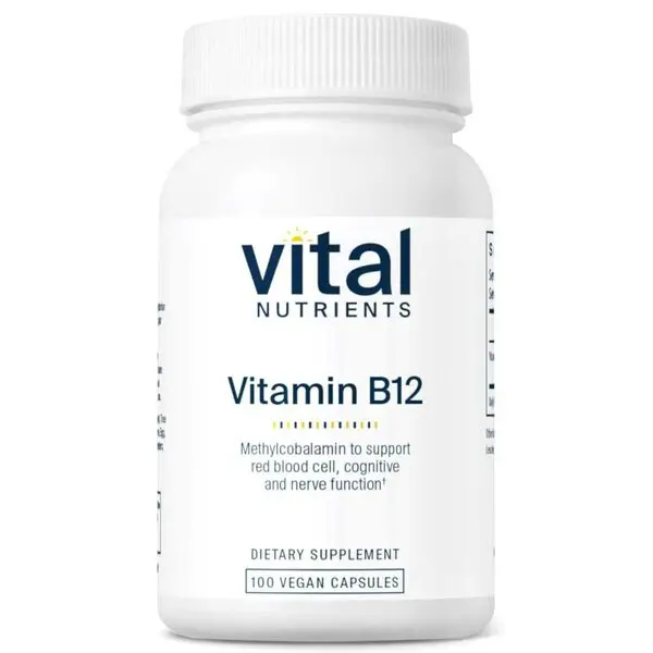 VITAL NUTRIENTS Vitamin B12 1000mcg 100 Capsules - One-color