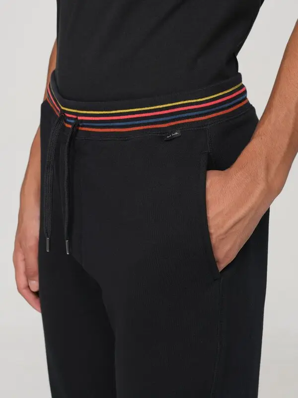 Paul Smith Joggers With Striped Waistband - Black 1
