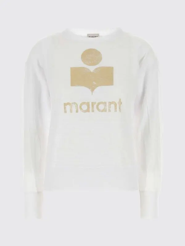 Isabel Marant Étoile Crewneck Cotton Sweatshirt With Contrast Logo Print