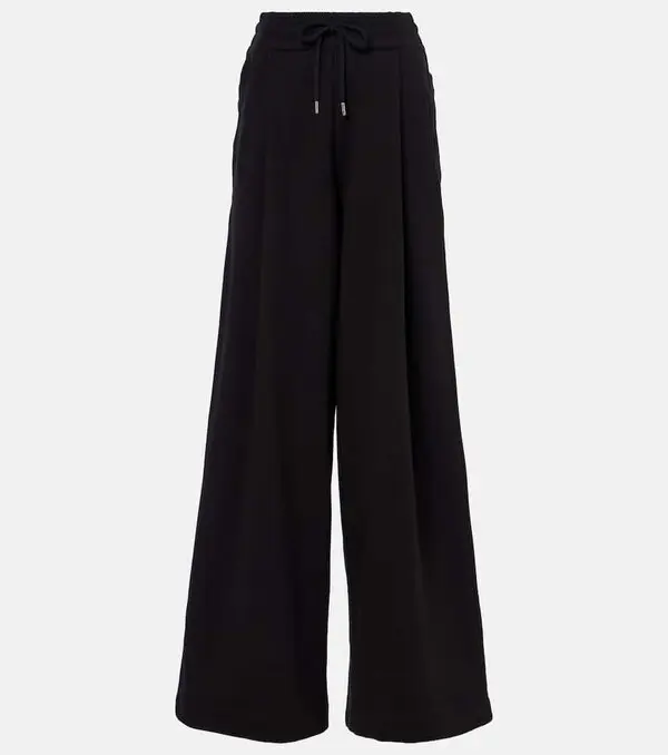 Dries Van Noten Cotton Wide-leg Pants - Black