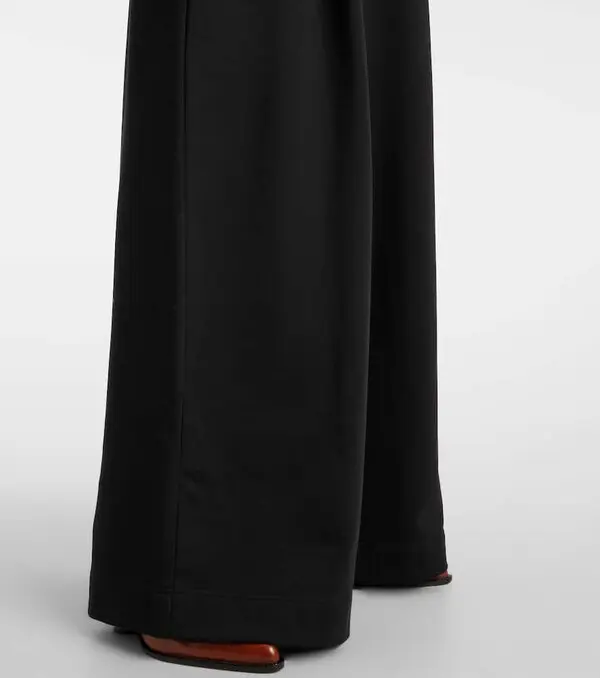 Dries Van Noten Cotton Wide-leg Pants - Black