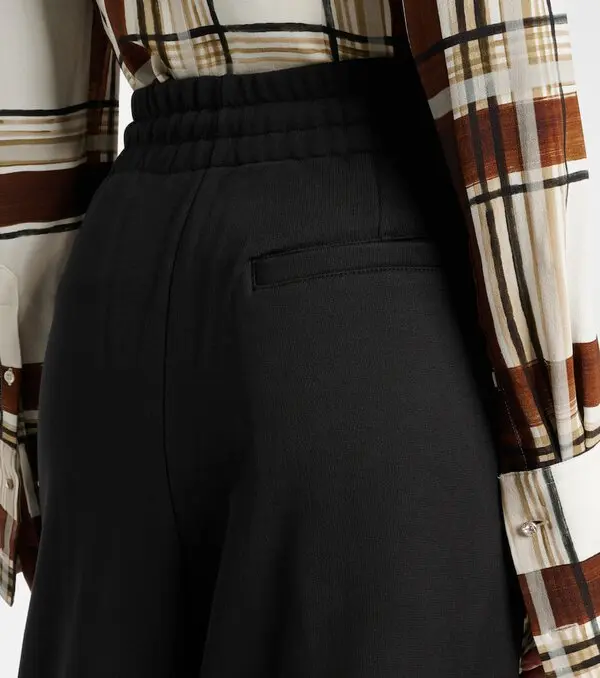 Dries Van Noten Cotton Wide-leg Pants - Black