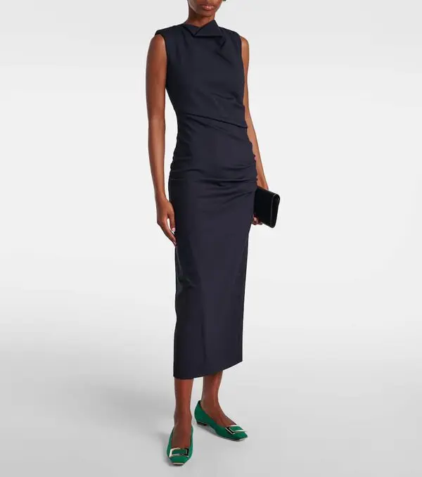 ROGER VIVIER Belle Vivier 25 Suede Pumps - Green