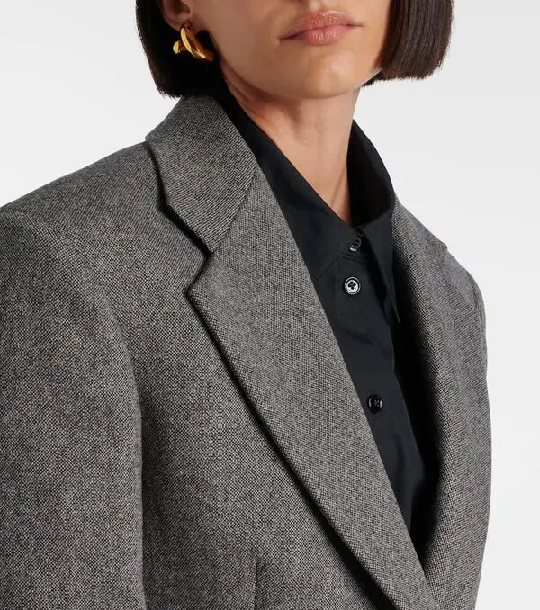 Sportmax Gel Wool-blend Tweed Blazer