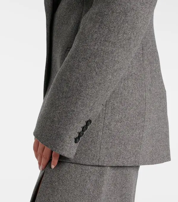 Sportmax Gel Wool-blend Tweed Blazer