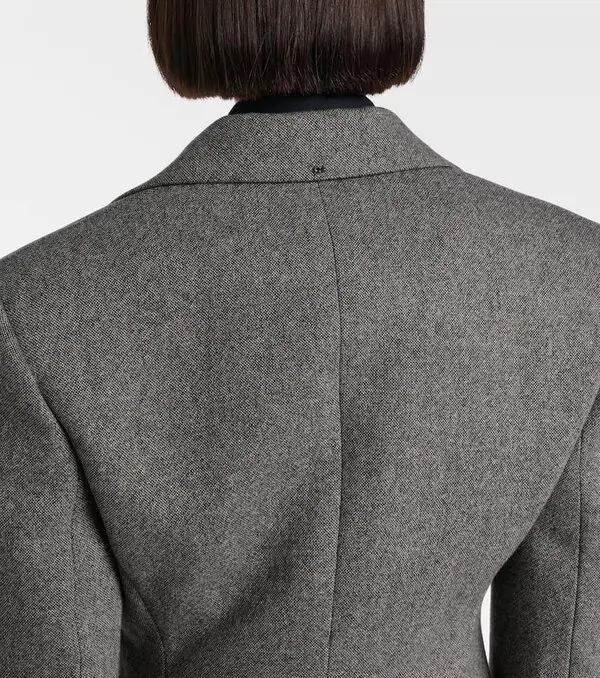 Sportmax Gel Wool-blend Tweed Blazer