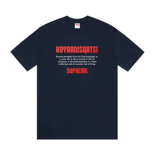 Supreme Koyaanisqatsi Tee 'navy - Blue