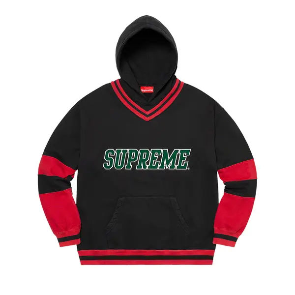 Supreme Hockey Hooded Sweatshirt - Black