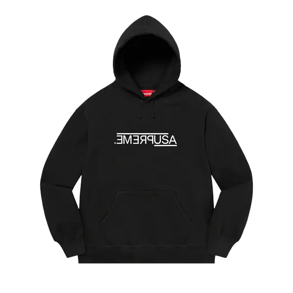 Supreme Usa Hooded Sweatshirt - Black