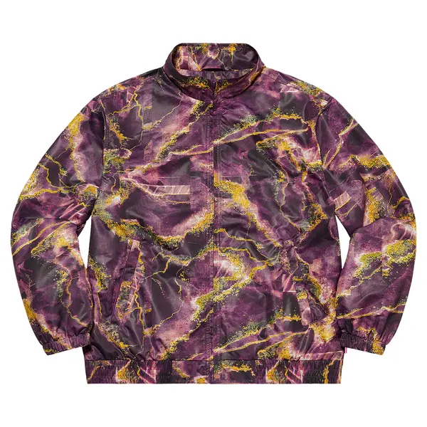 Supreme Marble Track Jacket - Purple